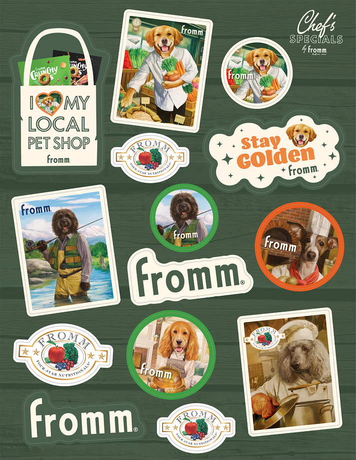 Chef's Specials Goldie | Sticker Sheet – Fromm Family Foods Shop