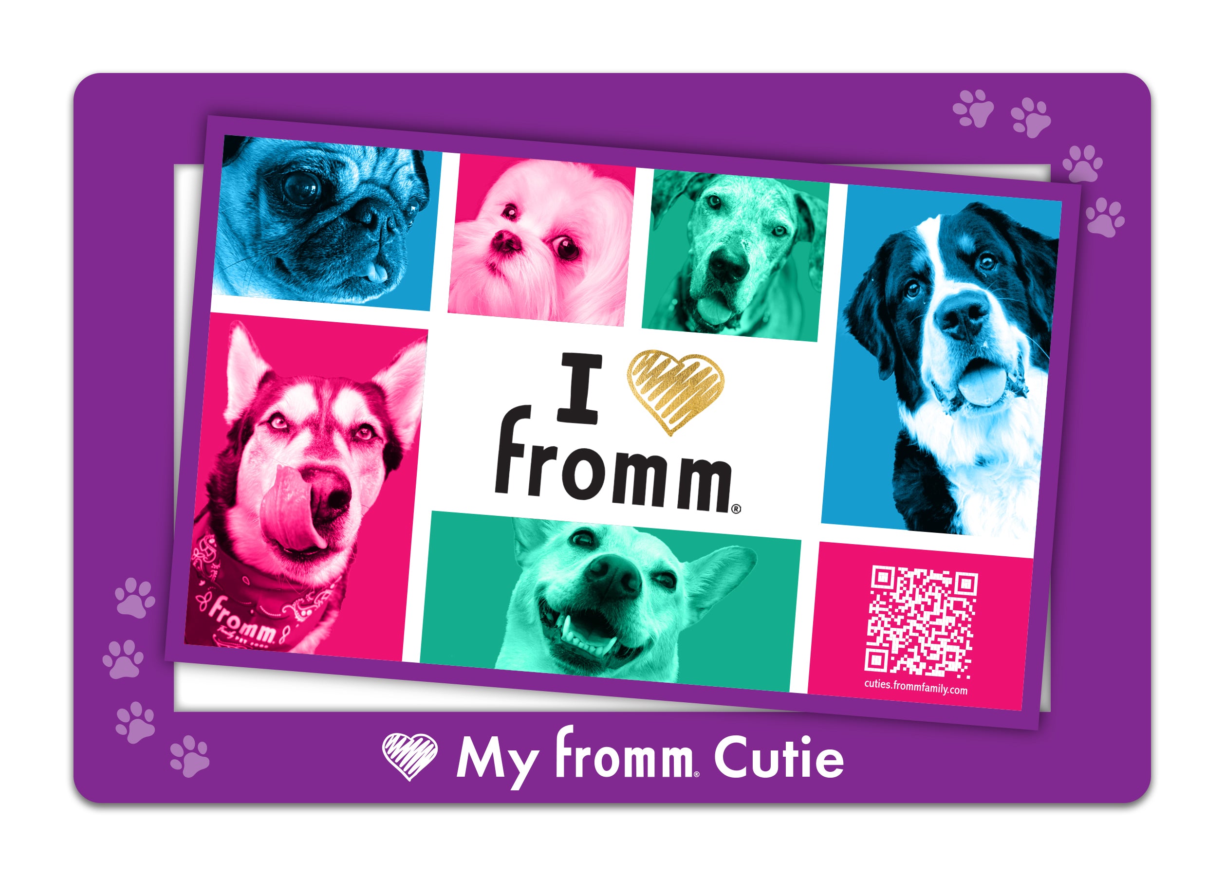 Fromm Give Back 2026 | "I ️ Fromm" Dog Cuties Magnet Photo Frame ...