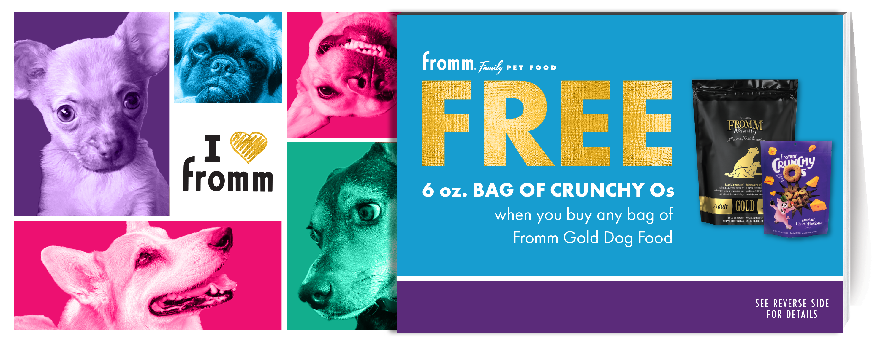 Fromm Give Back 2026 | Coupon Pad Shelf Talker: Free Crunchy Os with P ...